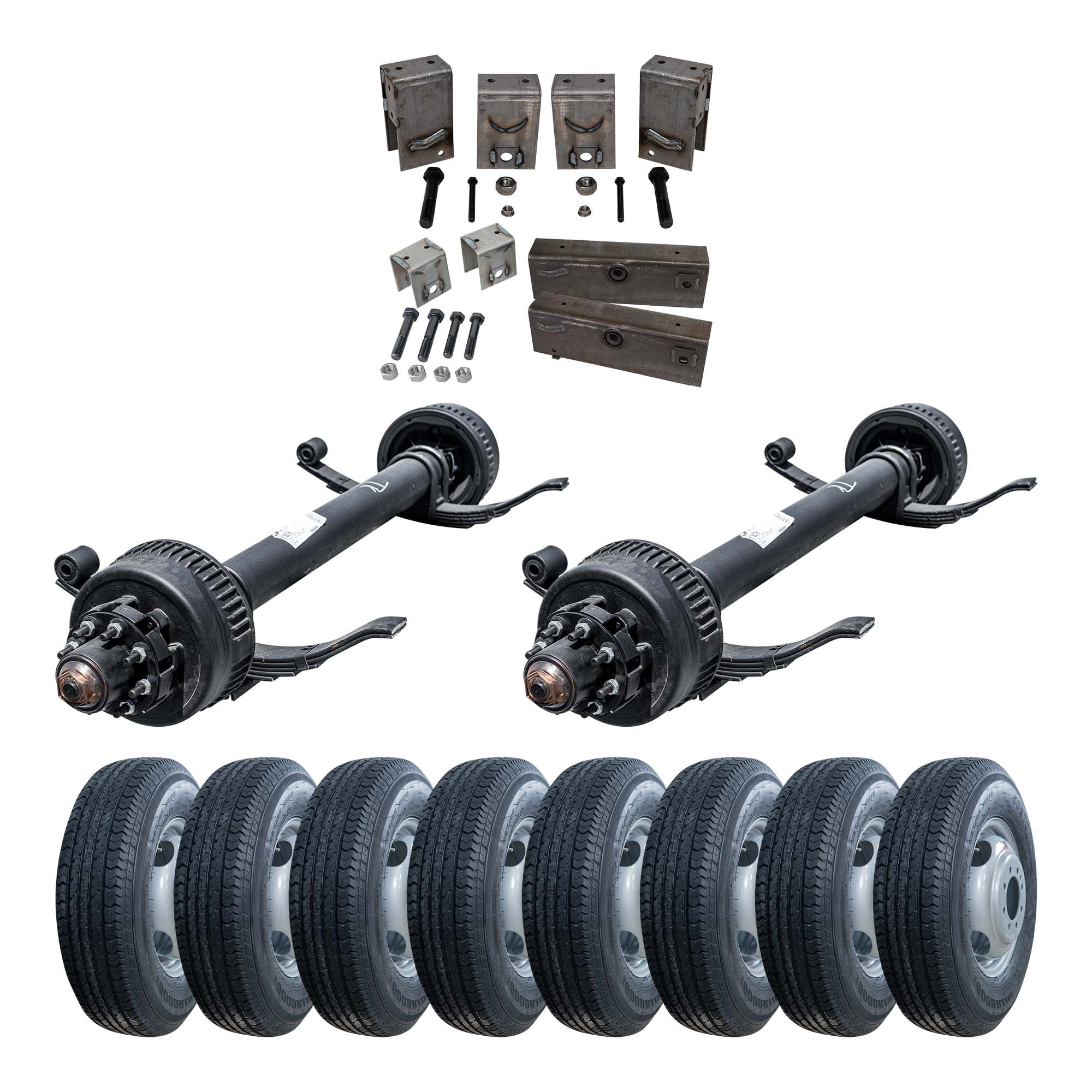 12,000 lb Dexter Tandem Axle Dual TK Trailer Kit - Sprung - 24K ...