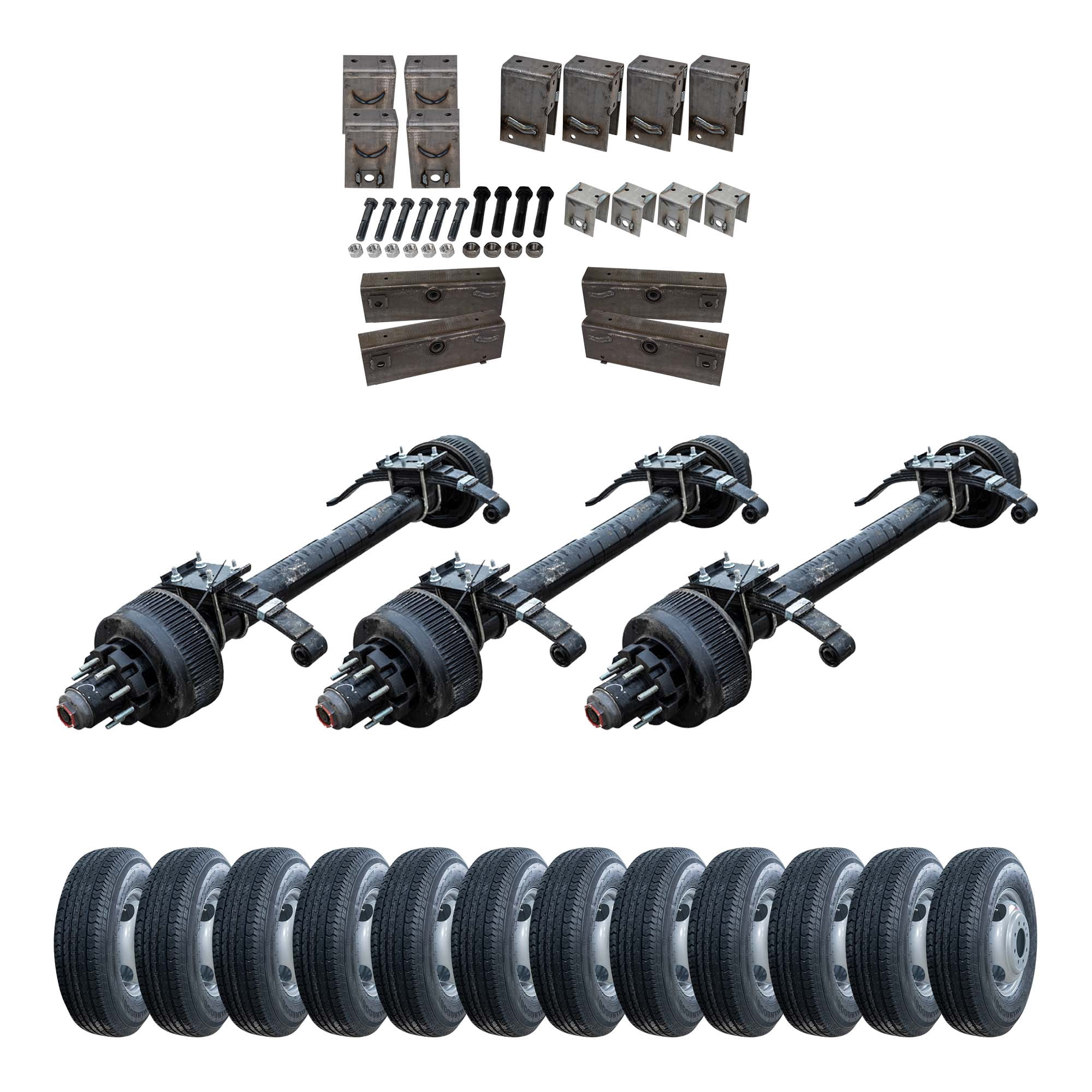 12,000 lb Lippert Triple Axle TK Trailer Kit - Sprung - 36K Capacity ...