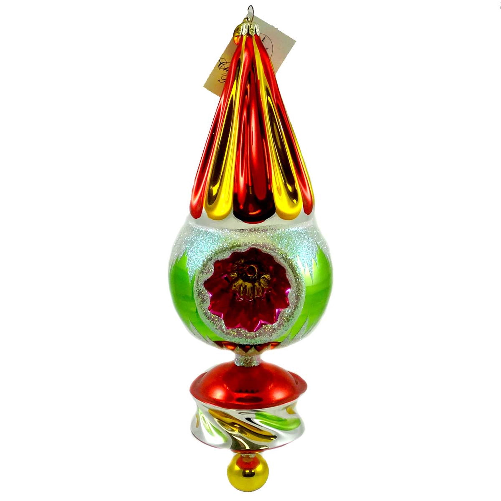 12.00In Dazzle Cone, Glass, Ornament Reflector Sphere 109530 - Walmart.com