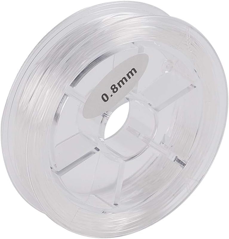 12.02 Yards Flat Elastic Crystal String 0.8mm Bracelet Thread Clear ...