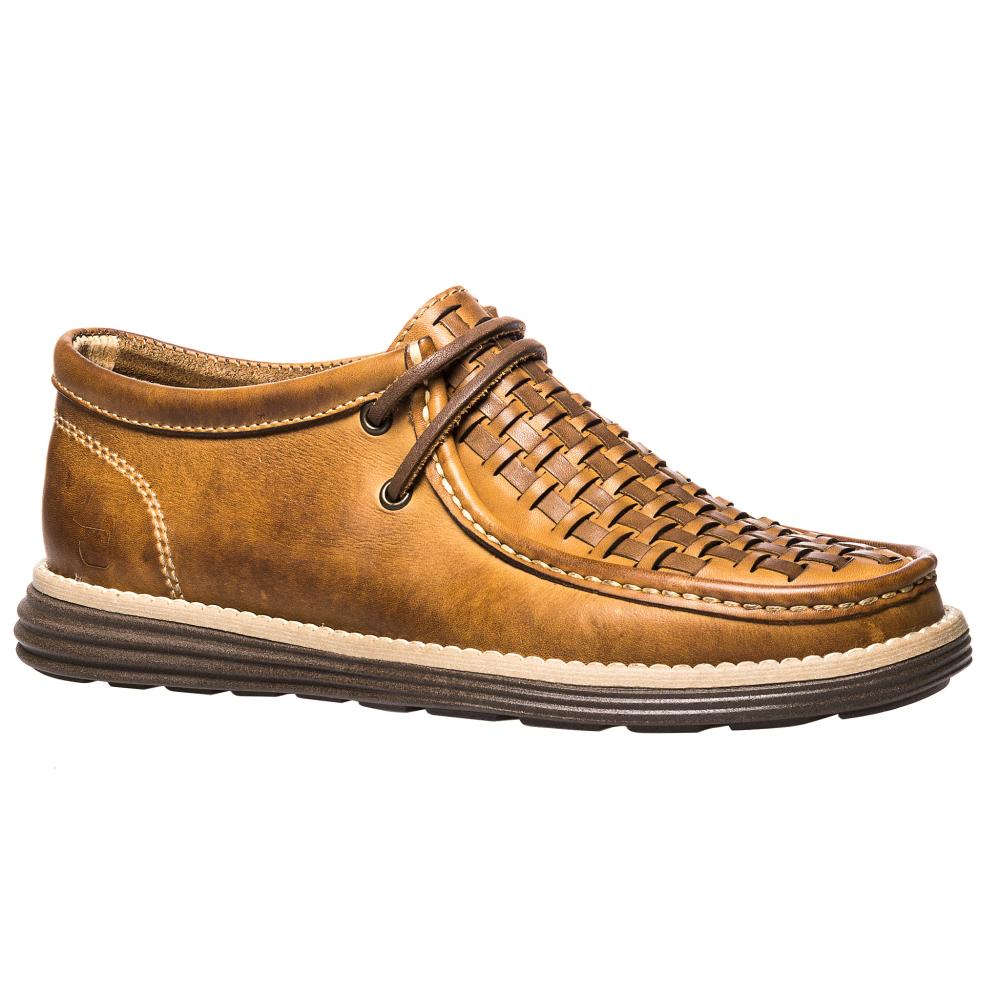 12-020-2050-0122 Men`s Stetson Burnished Tan Leather Basketweave Lace ...