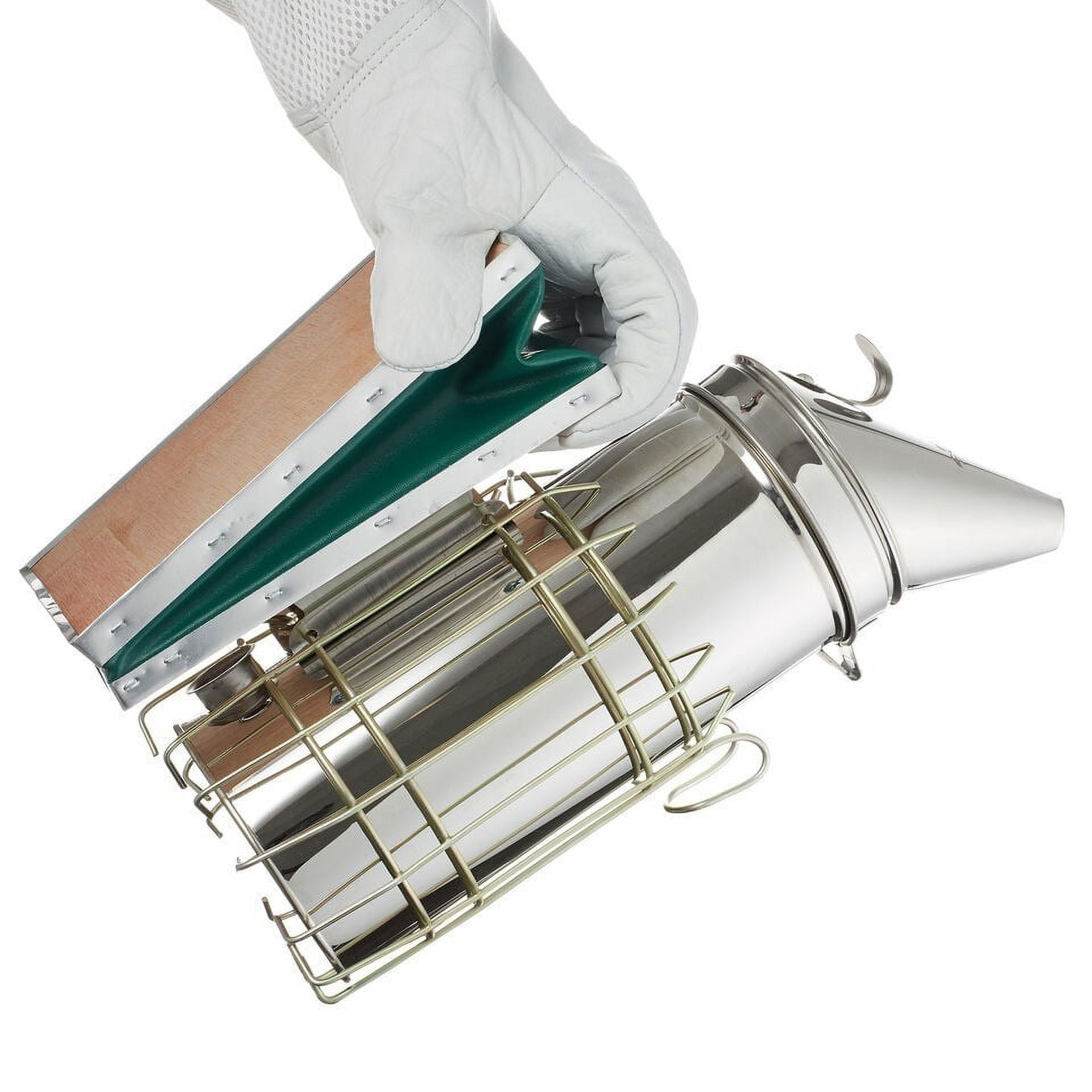 12-1/2" Stainless Steel Bee Hive Smoker with Heat Shield Beekeeping ...