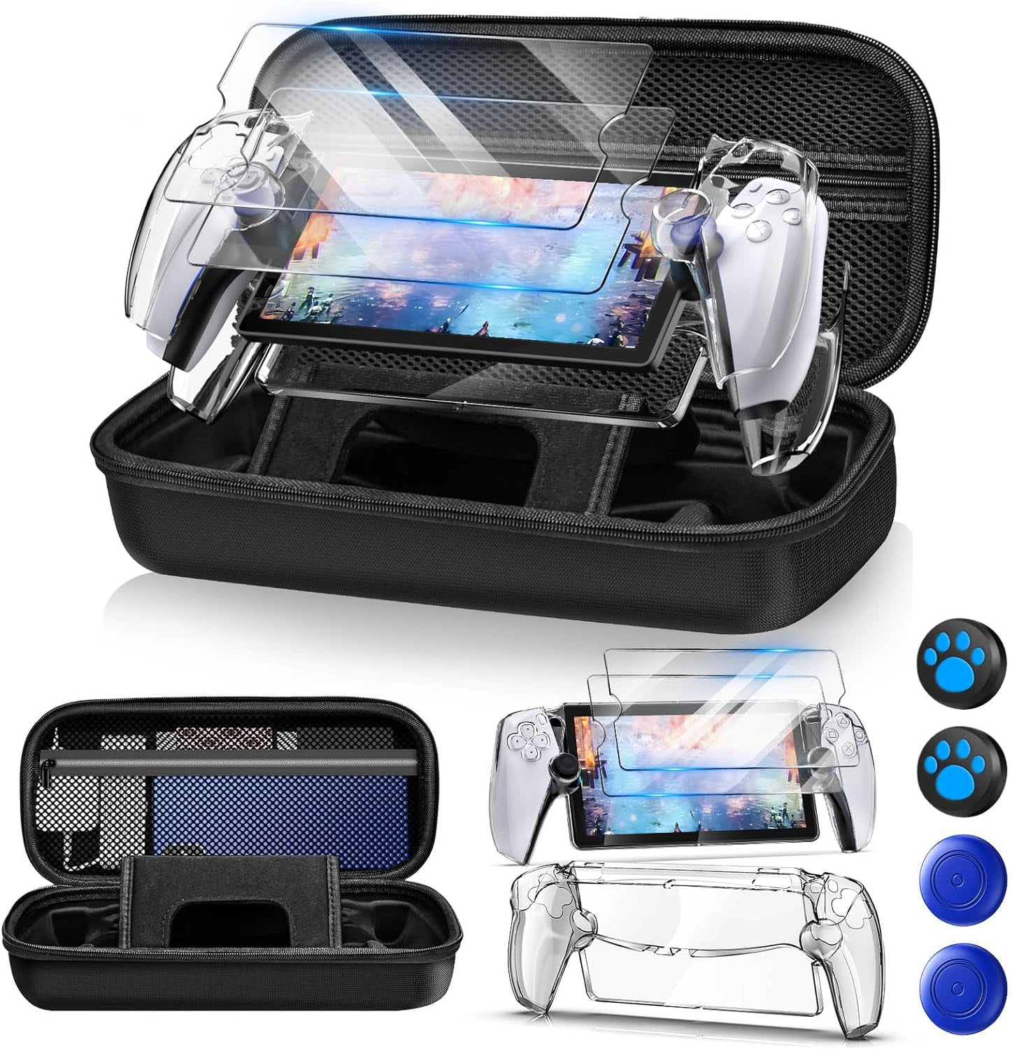 12 in 1 Accessories Set for Playstation Portal Remote Player, Hard ...