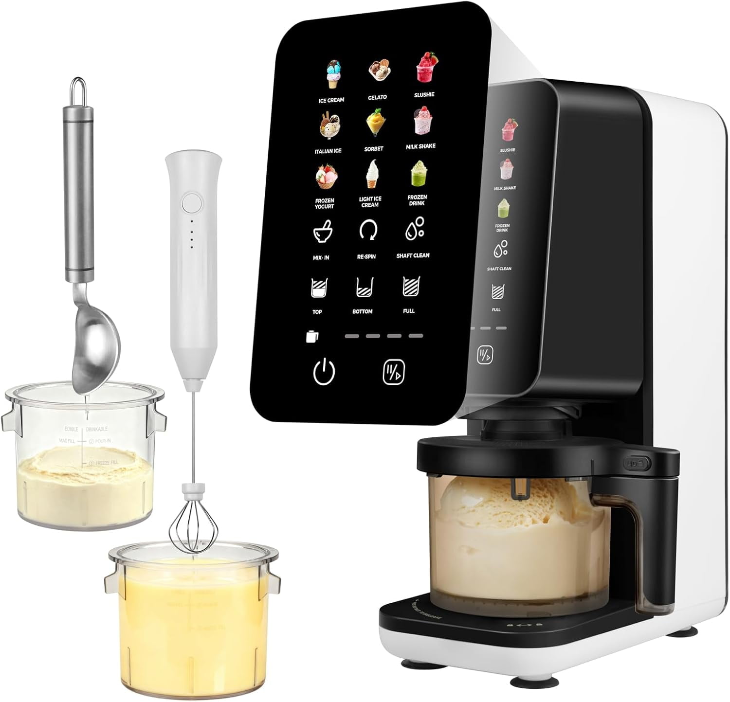 12 In 1 Electric Ice cream maker machine for Ice Cream, Gelato, Slushie ...