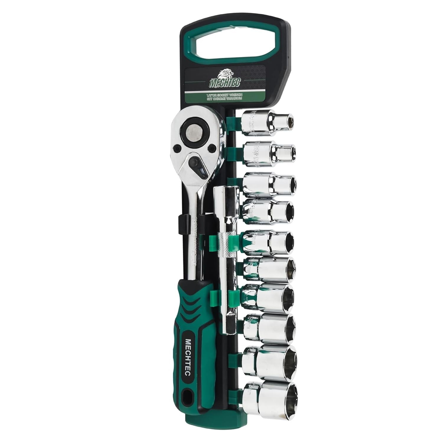 12 In 1 Heavy Duty Socket Set 1-2" | Chrome Vanadium Steel Ratchet ...