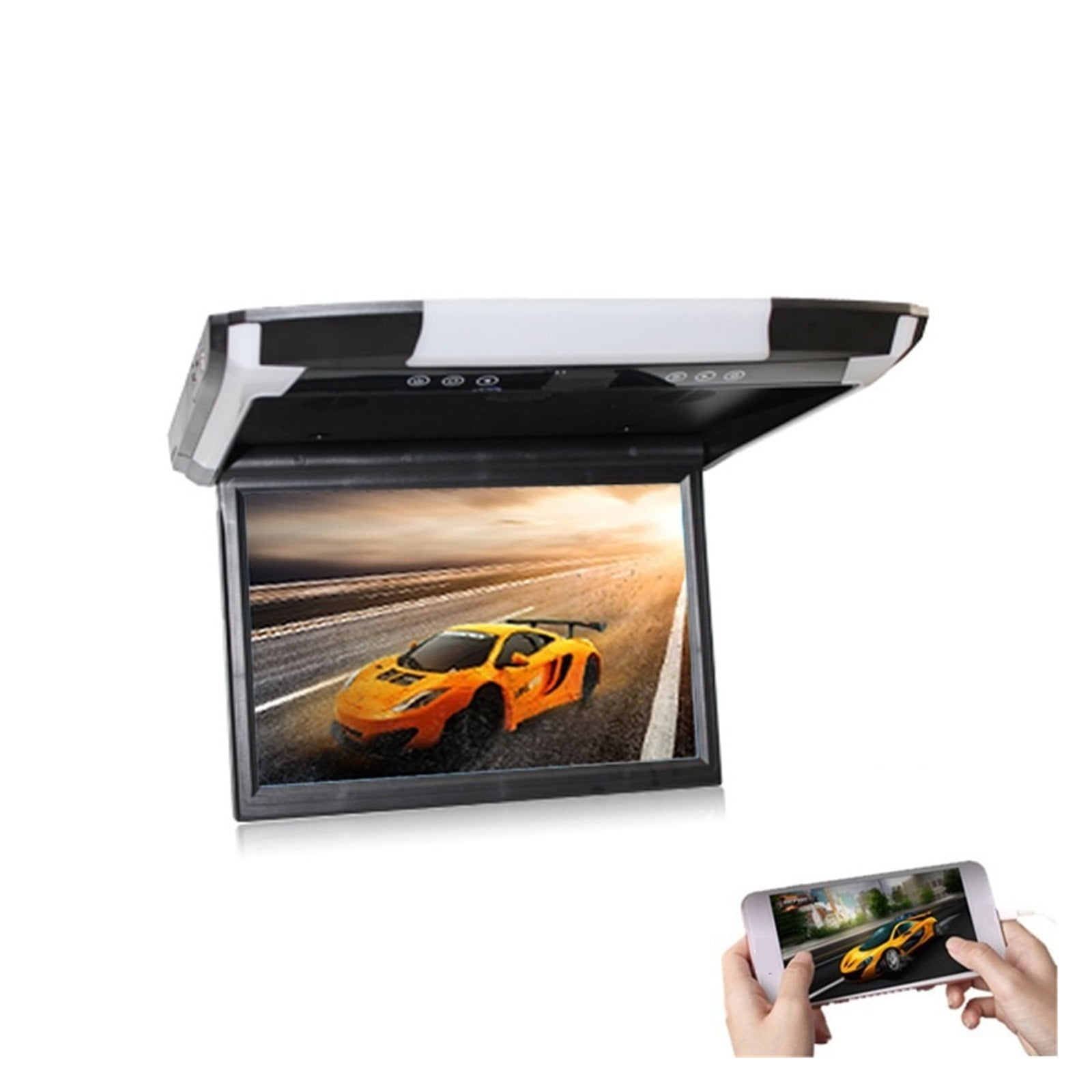 12.1 Inch Car Video Playes Auto Ceiling TV Roof Mount Display ...