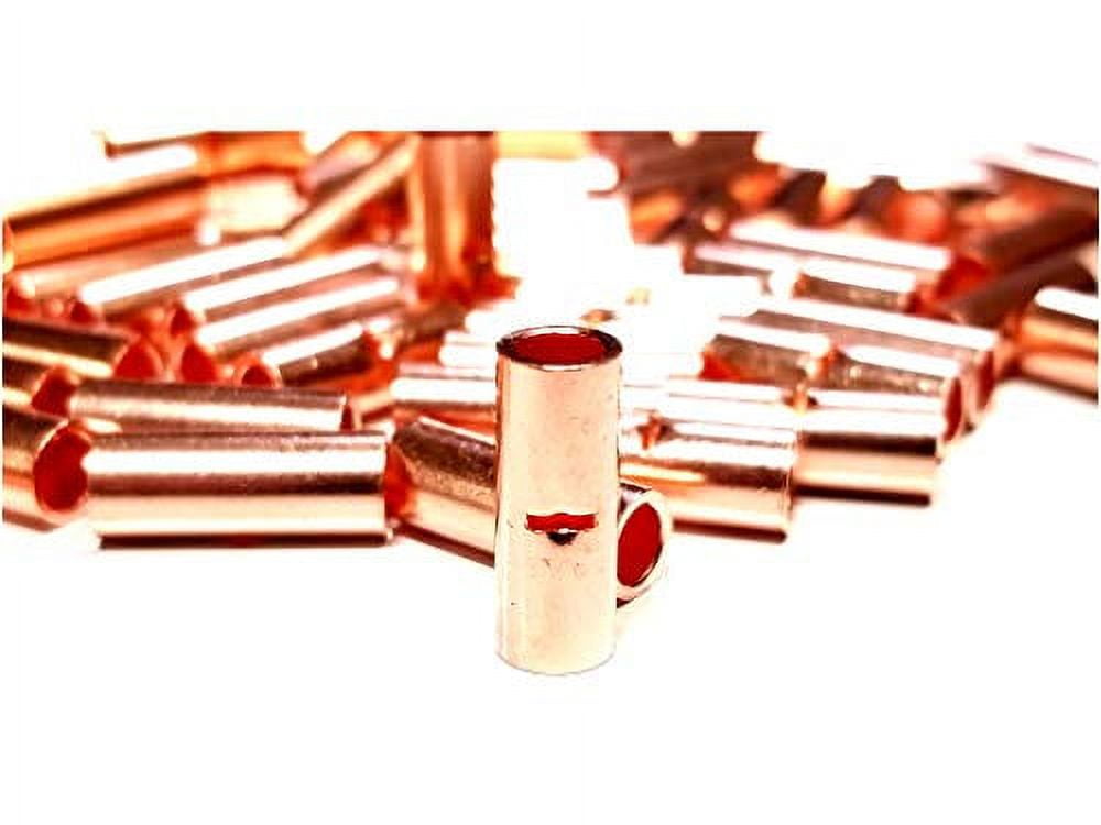 12-10 Gauge UN-Insulated Non Insulated Bare Copper Butt Splice ...