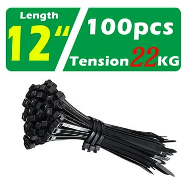 Cable Zip Ties, Black Assorted Sizes ,Multi-Purpose Self-Locking Nylon Cable Cord Management ...