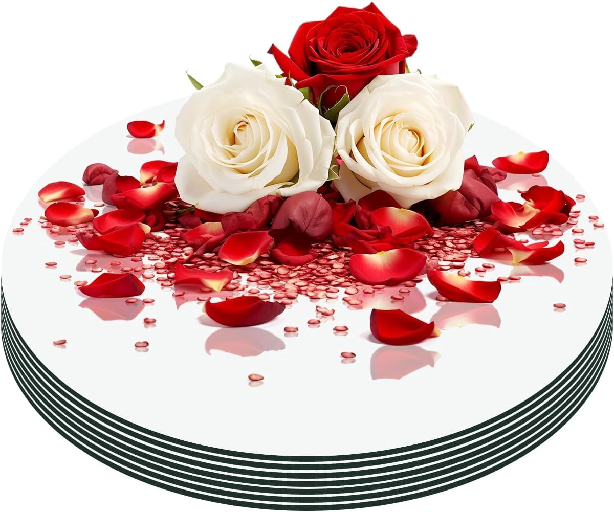 12" 10PCS Round Mirrors for Centerpieces, Circle Mirror Centerpieces ...