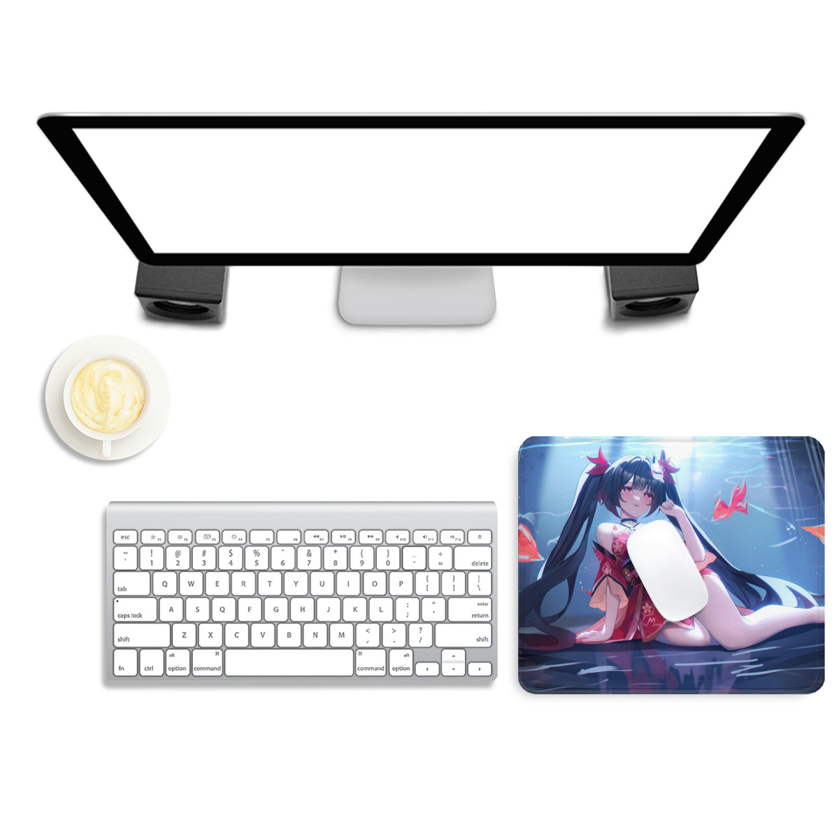 12*10in Genshin Impact Comfortable Mouse Pad Gaming Mouse Mat Cute with ...