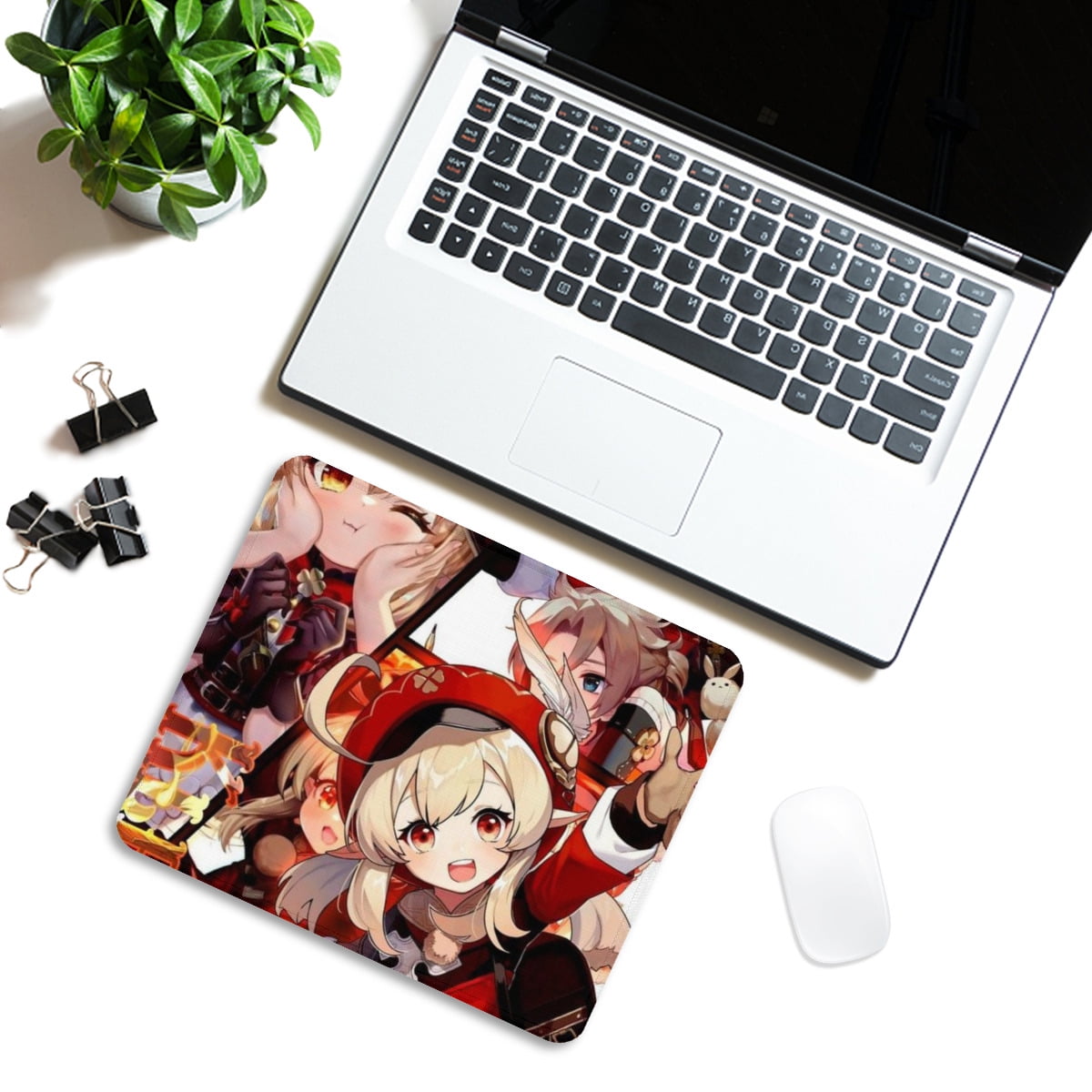 12*10in Genshin Impact Comfortable Mouse Pad Gaming Mouse Mat Cute with ...