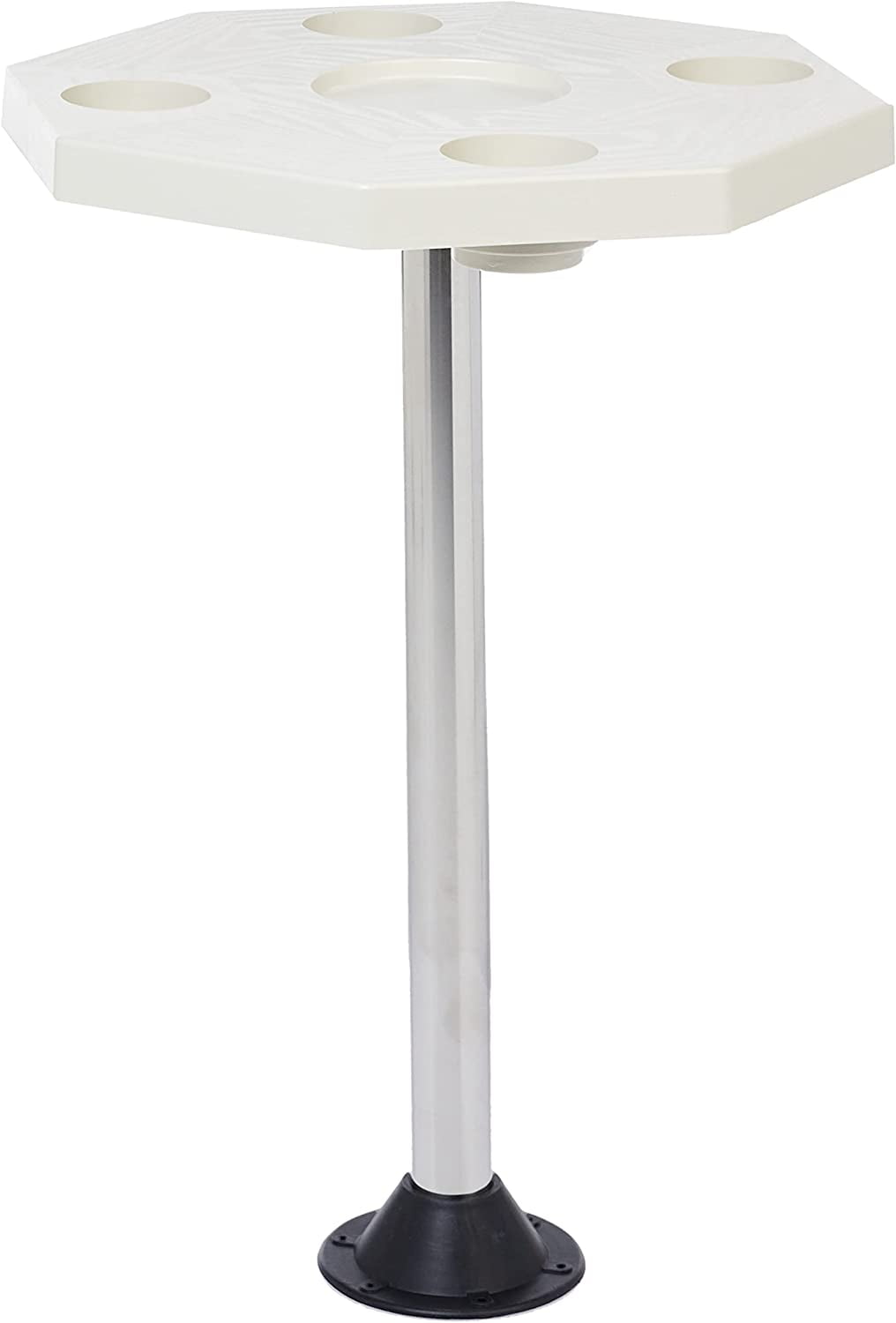 12-1109C Ivory Removable Marine/RV Table Kit - Octagonal, Surface Mount ...