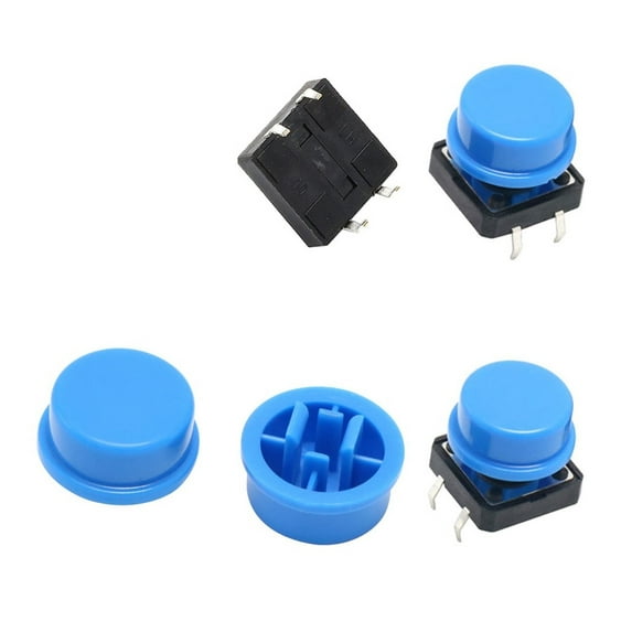 12*12*7.3MM Tactile Push Button Switch Momentary Micro switch button ...