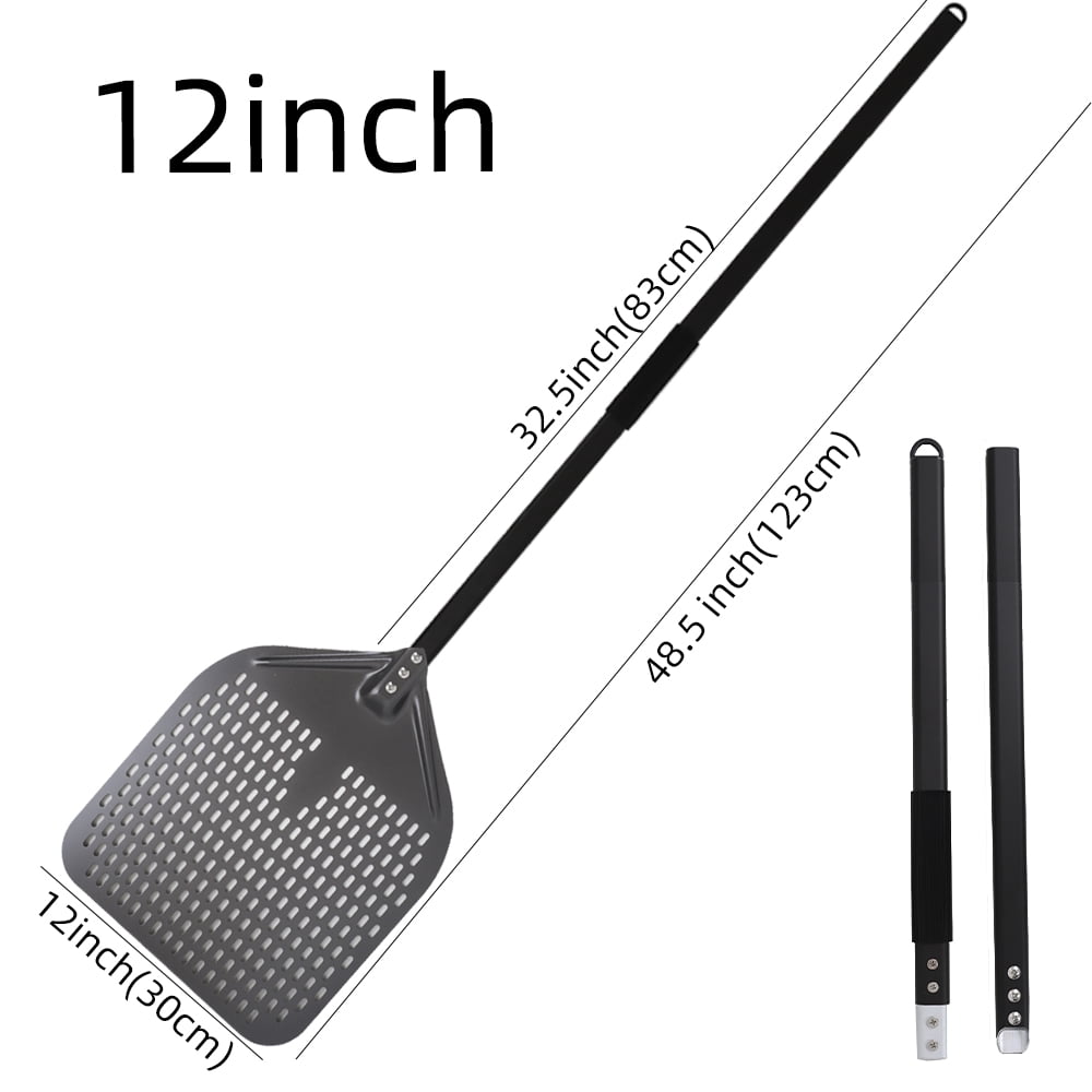 12 13 14 16 Inch Big Pizza Perforated Shovel Paddle Short Handle Oven ...