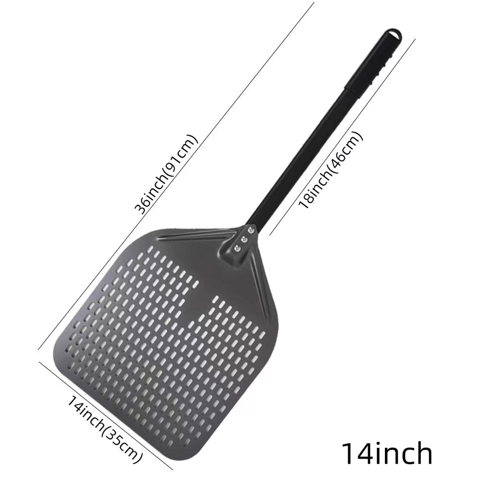 12 13 14 16 Inch Big Pizza Perforated Shovel Paddle Short Handle Oven ...