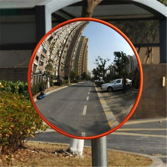 12 130° Wide Angle Security Curved Convex Road Mirror Traffic Driveway ...