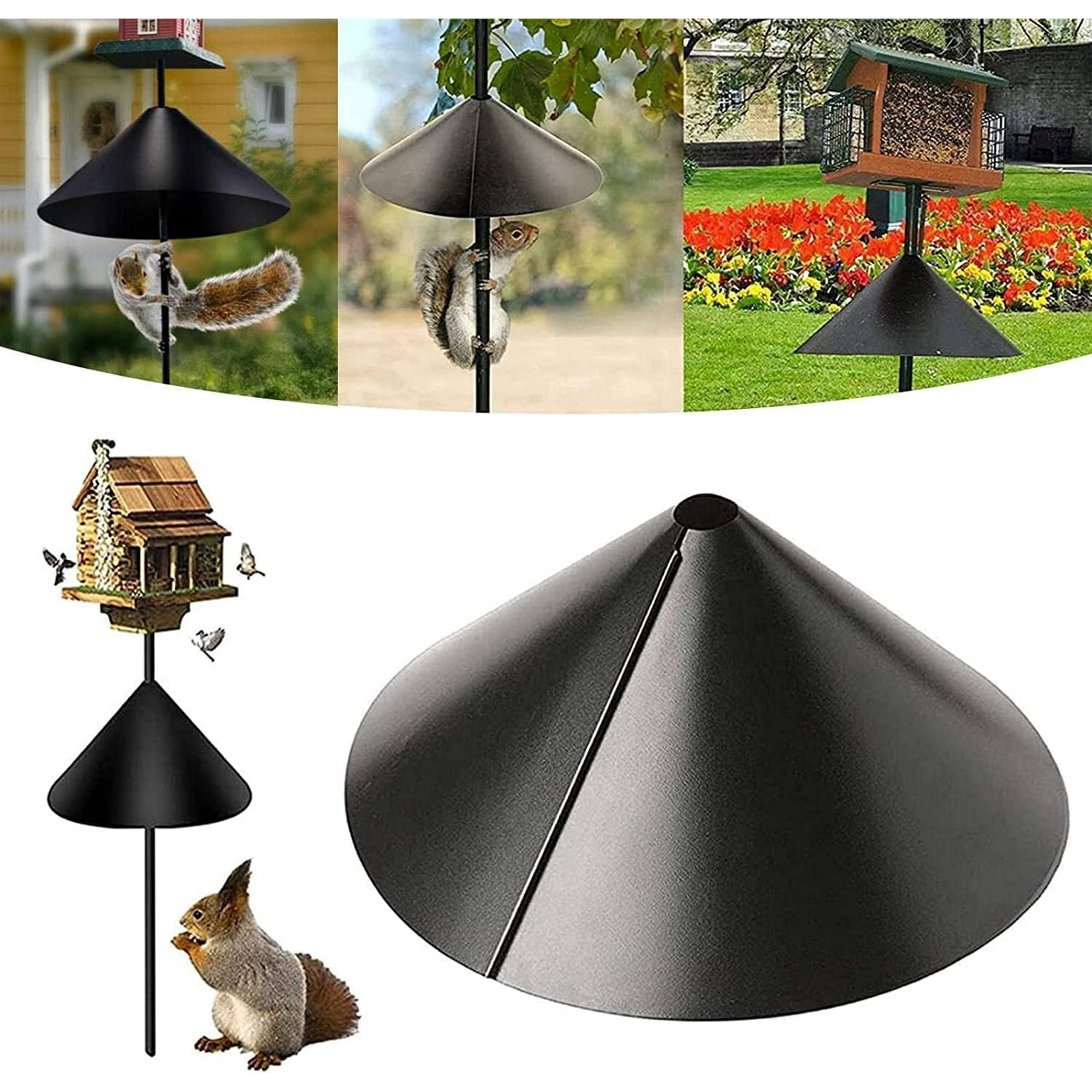 ZDWQFA Squirrel Baffle, Rotatable Weather Resistant Bird Feeder Guard ...