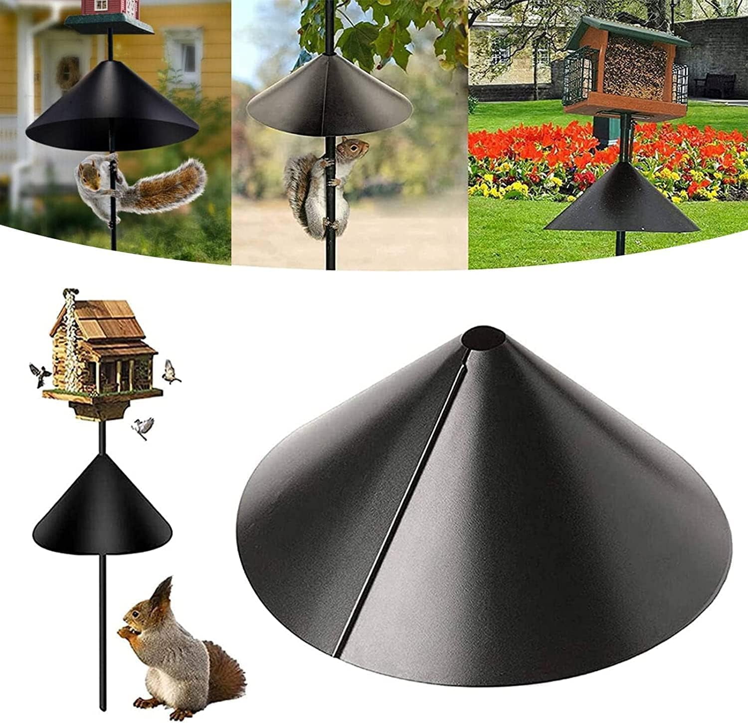 12/14/16/18inch Upgrade Squirrel Baffle for Protecting Hanging Bird ...
