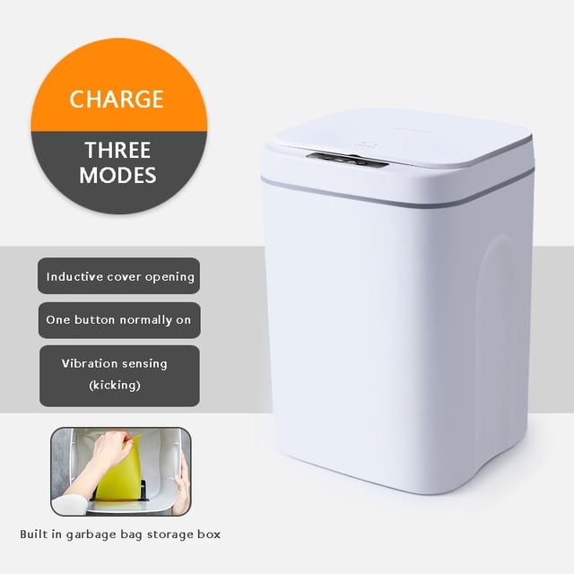 12/14/16L Intelligent Trash Can Automatic Sensor Dustbin Sensor Electric Waste Bin Home Rubbish ...