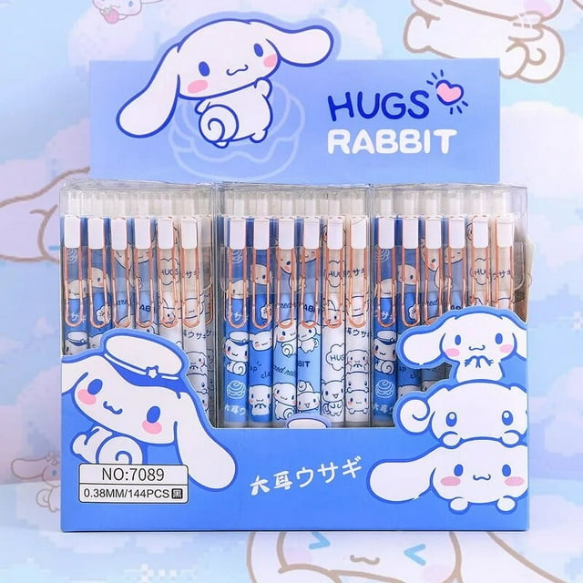 12 144pcs Sanrio Gel Pens Melody Kuromi Hellokitty Cinnamoroll Roller