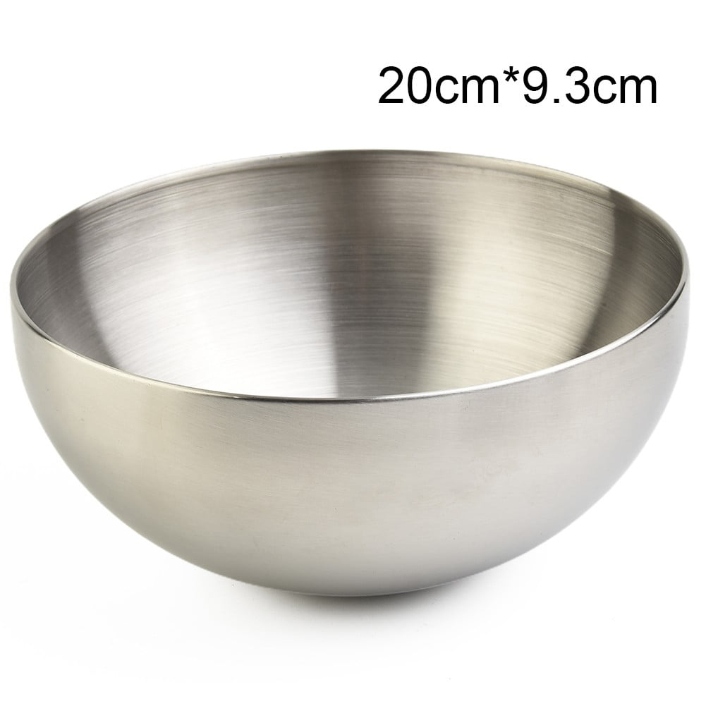 12/15/20Cm Stainless Steel Salad Bowl Rice Noodle Ramen Bowl Gold ...