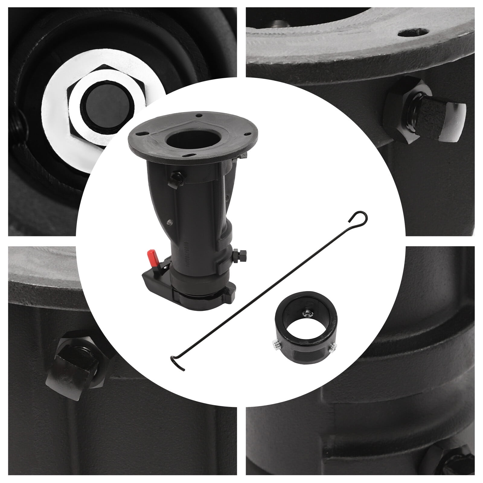 Gooseneck Adapter For Camper/RV/Trailer's Kingpin Box Black 5th Wheel ...