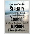 12"×16" God Grant Me Serenity Accept Things I Cannot Change Aluminum Tin Sign Metal Wall Art ...