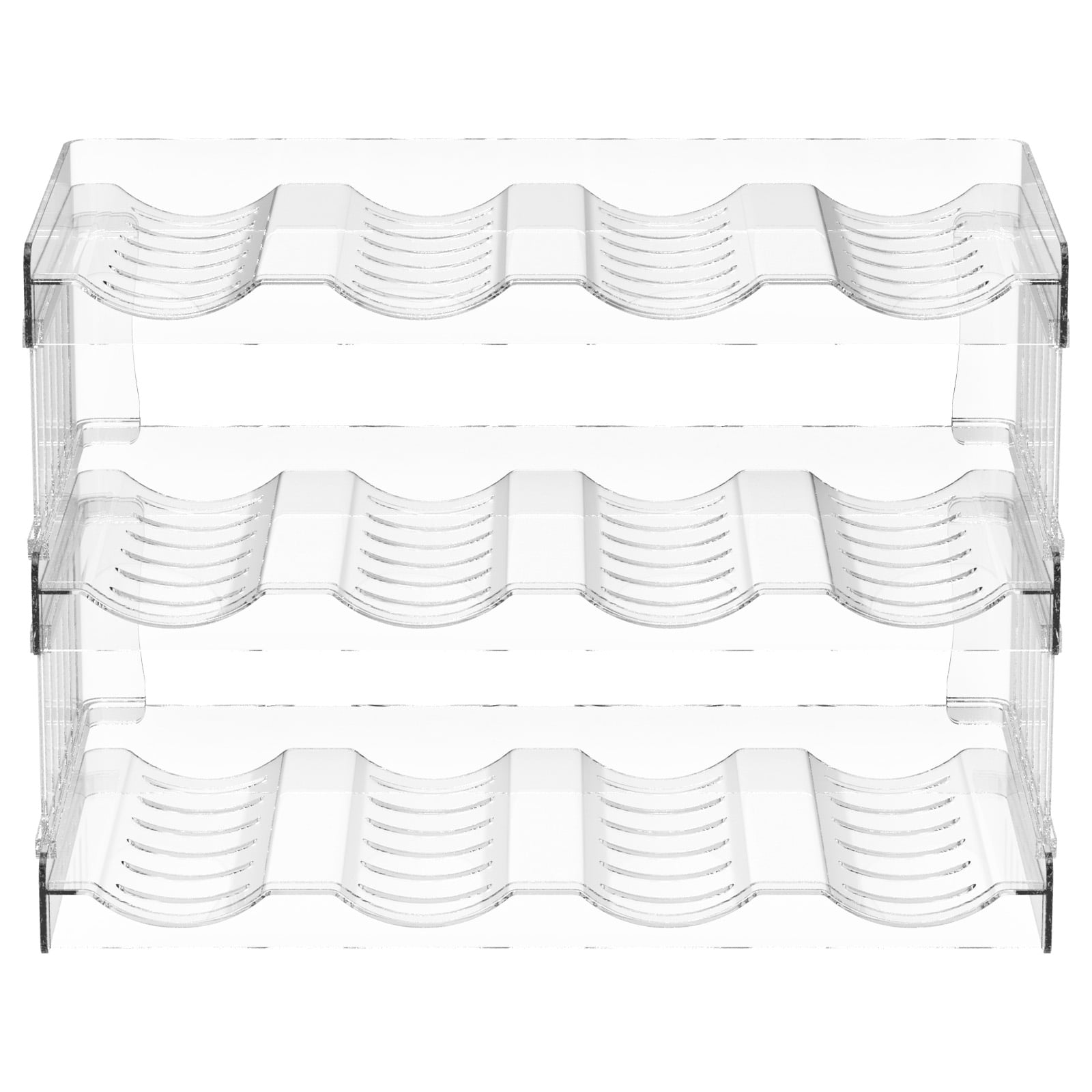 12 or 16 Grids Water Bottle Organizer Stable Water Bottle Rack ...