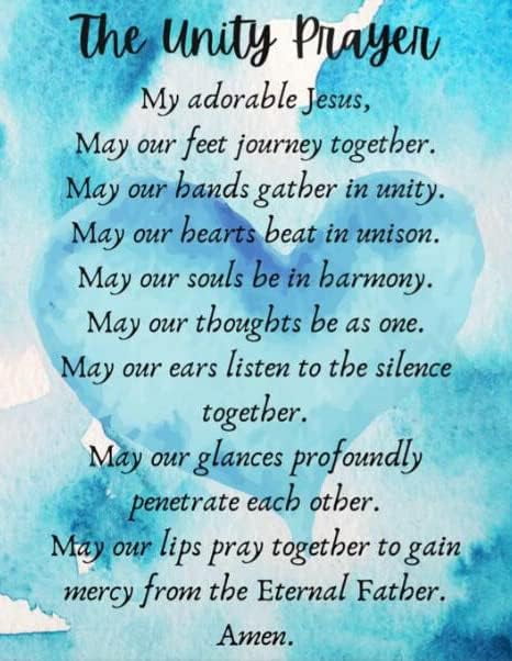 12"×16" The Unity Prayer Jesus Prayer Christian Prayer Flame of Love ...