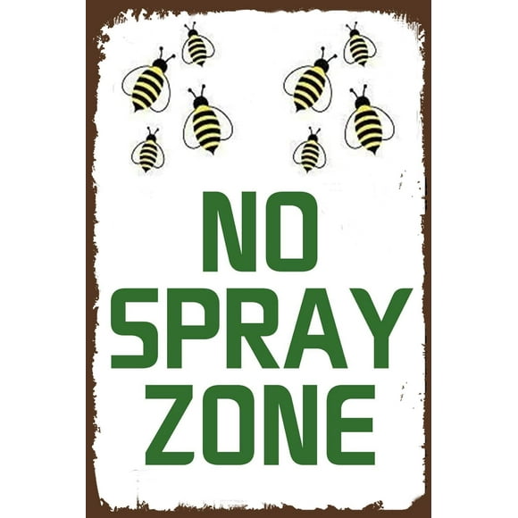 No Spray Signs
