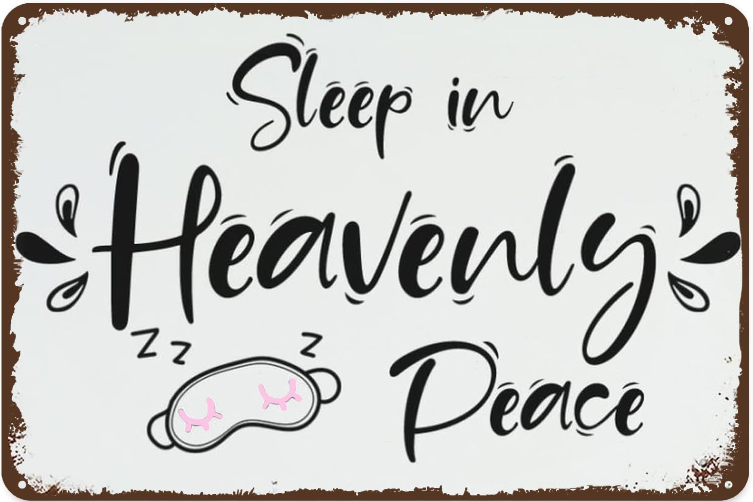 12×16 inch Sleep In Heavenly Peace Metal Signs Personalized Wall Decor ...