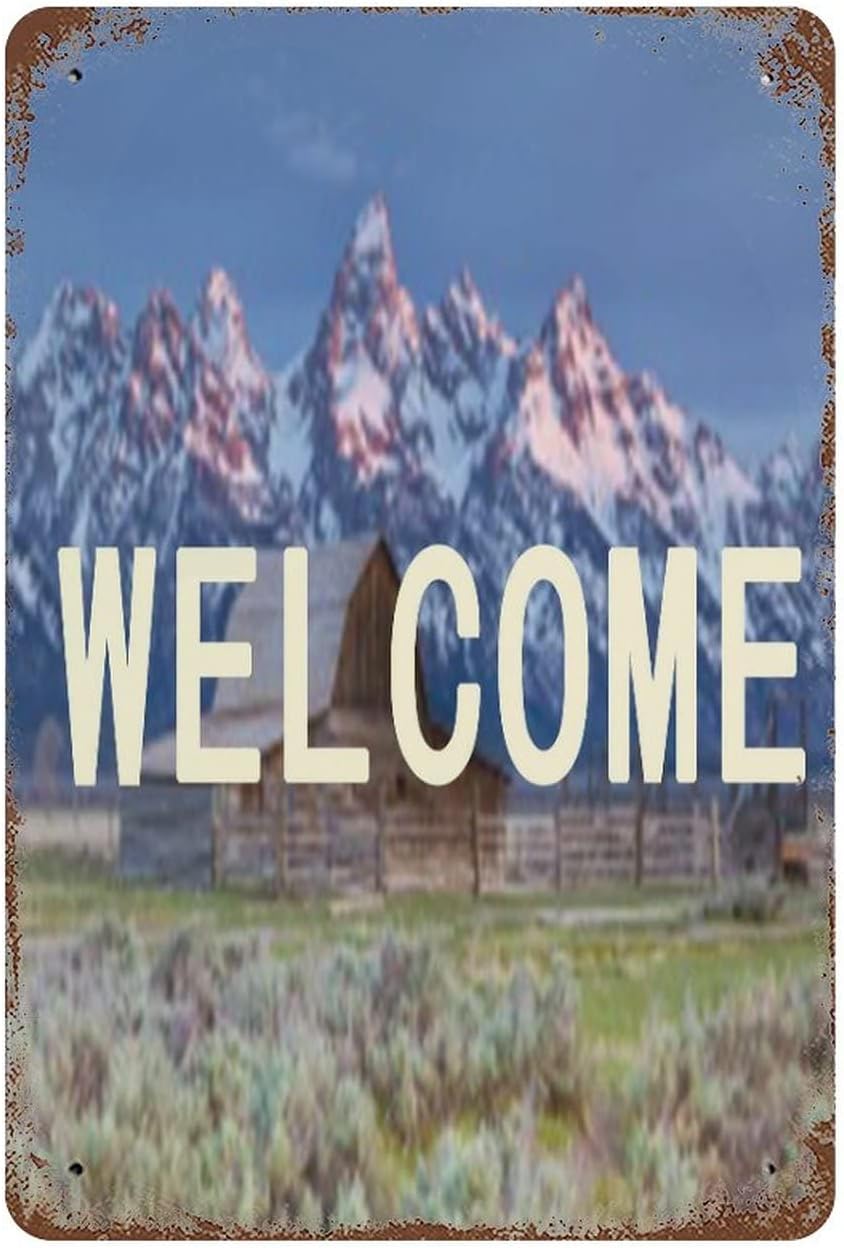 12×16 inch Snow Mountain,Welcome Mount Fuji Nostalgic Vintage Metal ...