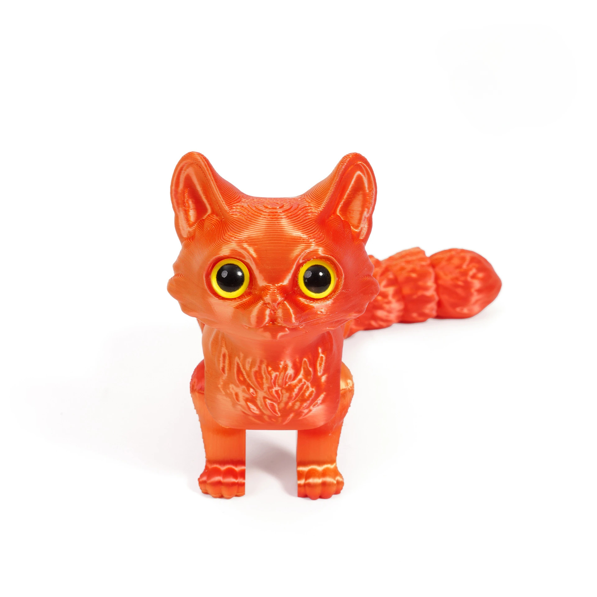 12/16cm 3D Printed Articulated Cute Cats Figurine Miniature Living Room ...