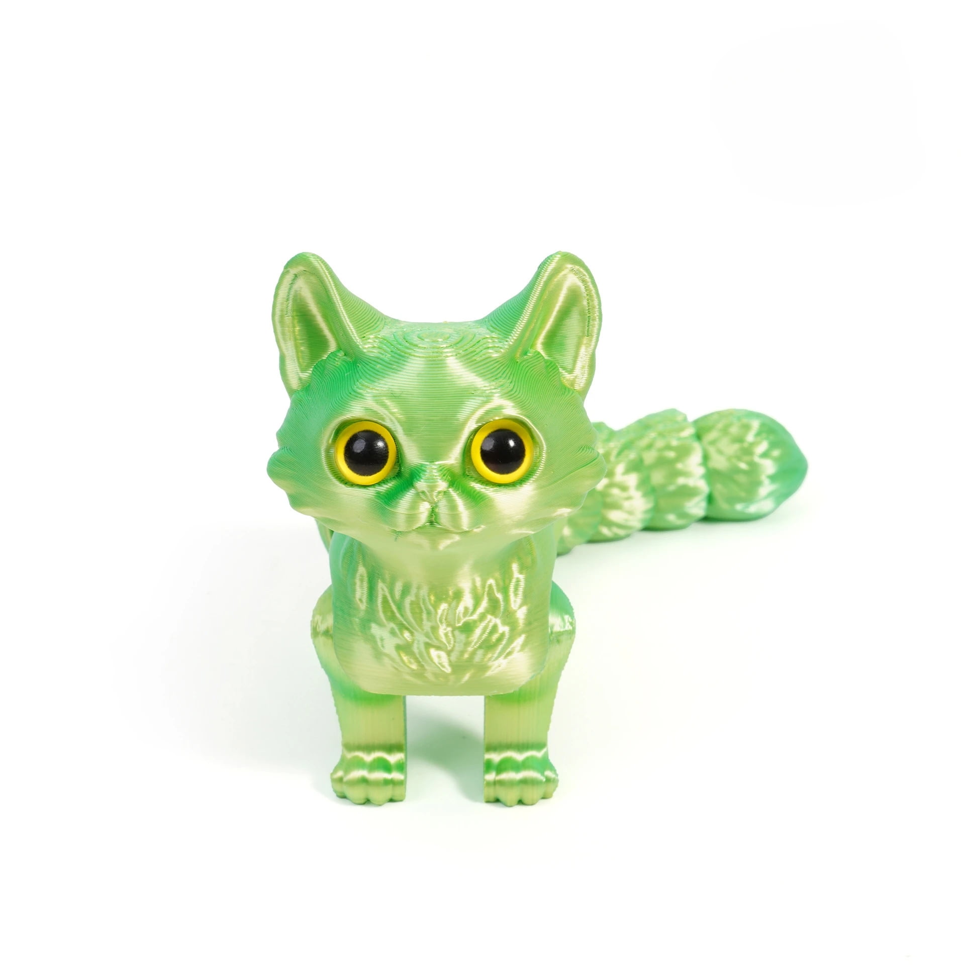 12/16cm 3D Printed Articulated Cute Cats Figurine Miniature Living Room ...
