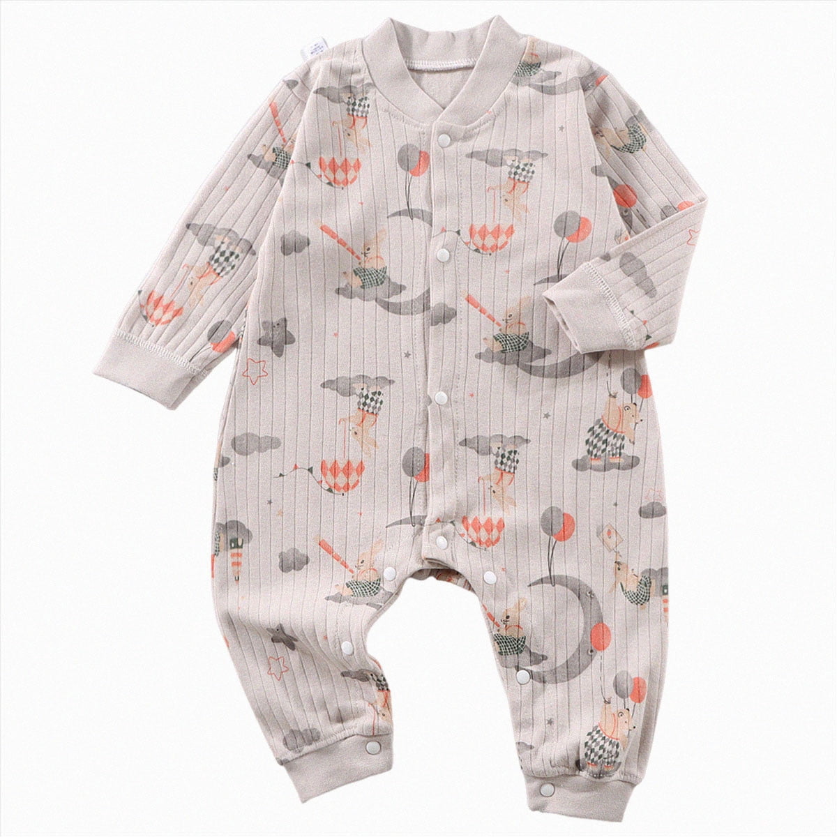 12-18 Months Newborn Baby Bodysuits Baby Cotton Long Sleeved Newborn ...