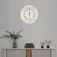 12.2*11.4 European Wall Clock White Large Wall Clock Round Home Decoration Clock for Bedroom ...