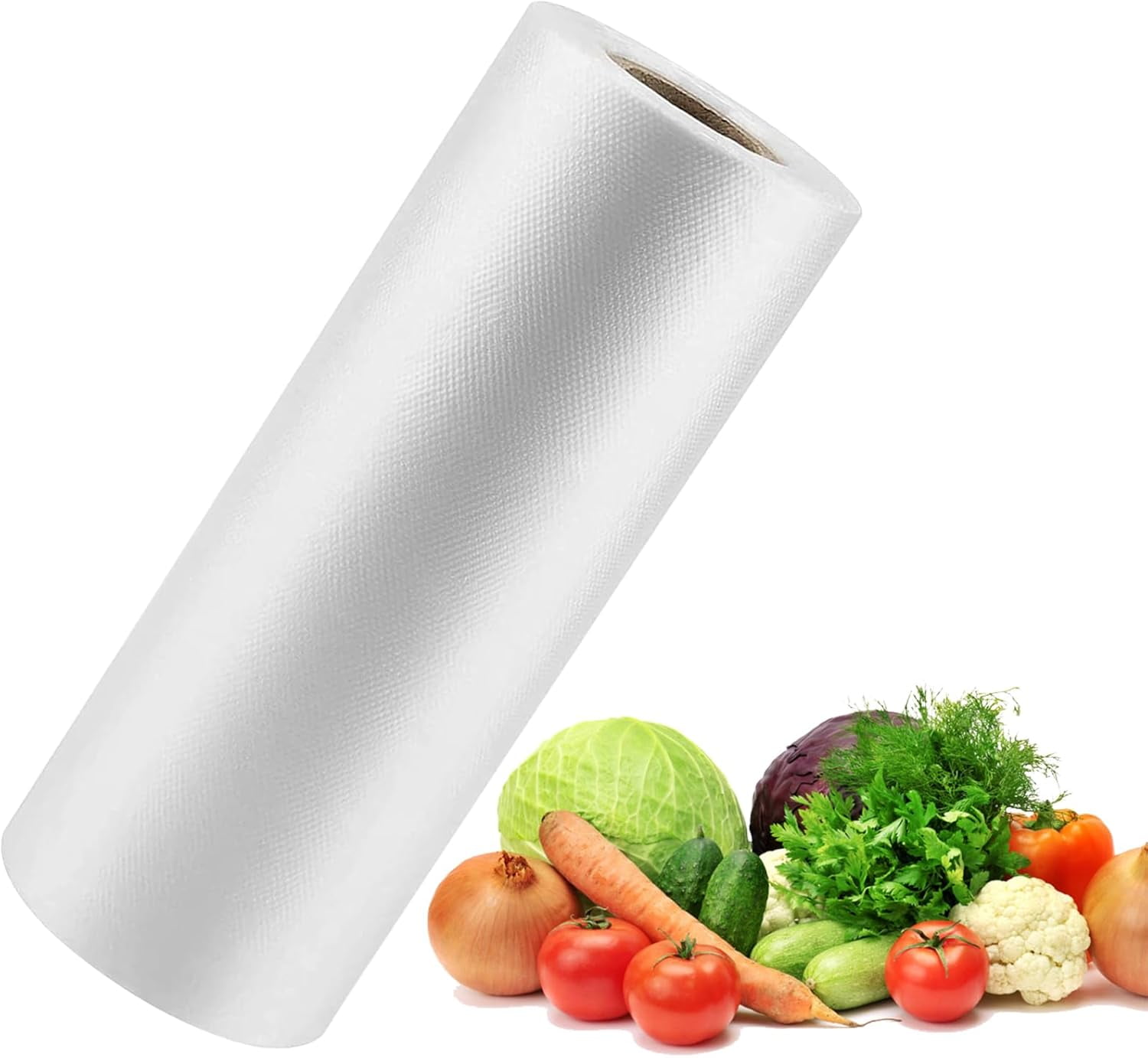 12'20' Clear Plastic Produce Bags Roll - Food Storage Bags for Bread ...