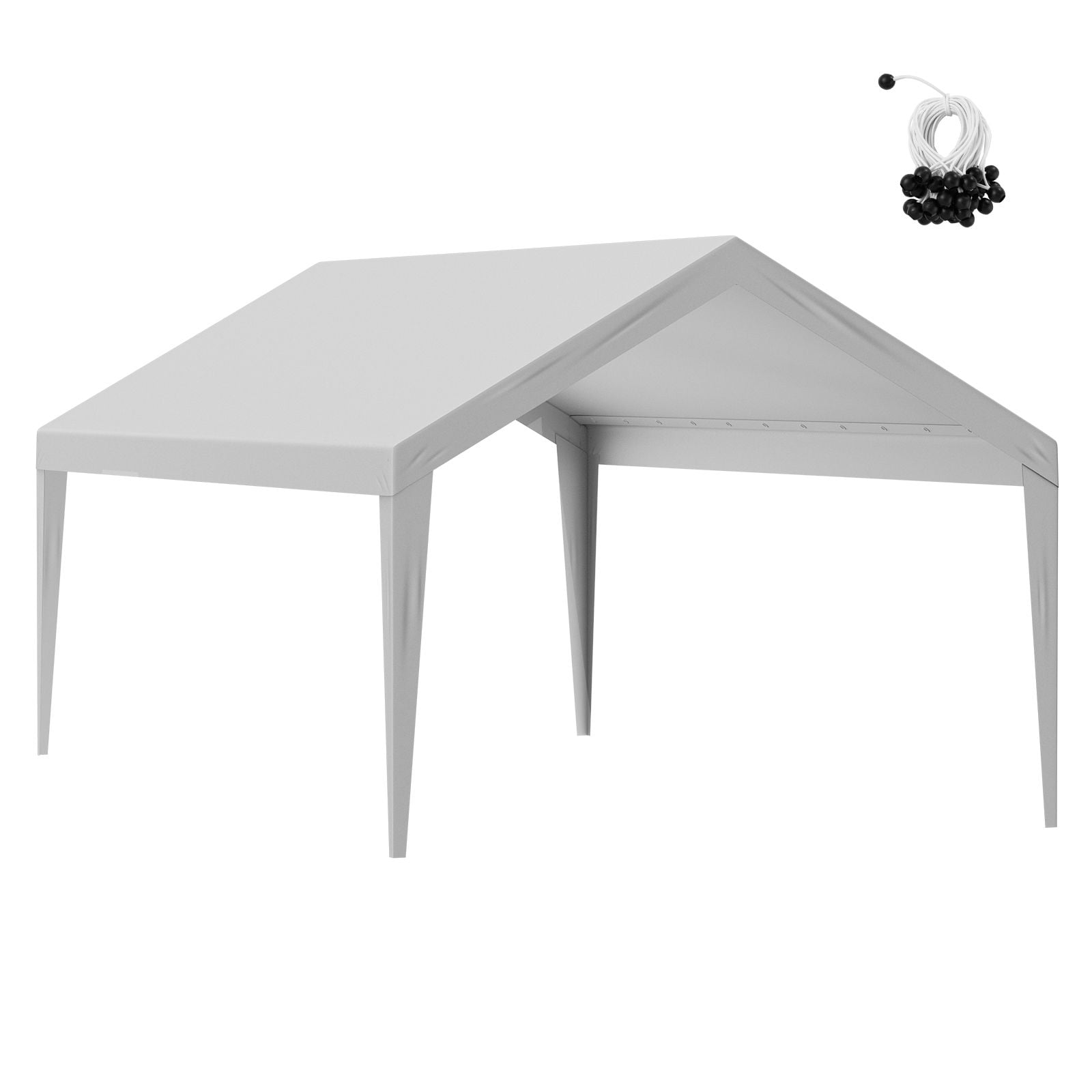 12×20FT Heavy Duty Waterproof Anti-UV Carport Replacement Top Cover ...