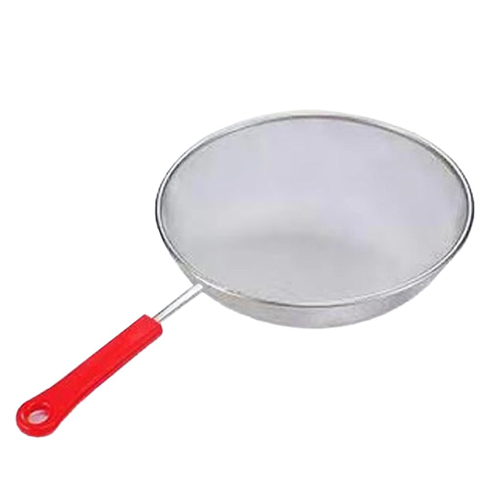 12-20cm Red Handle Mesh Oil Sieve, Oil Residue Spoon, Kitchen Oil ...