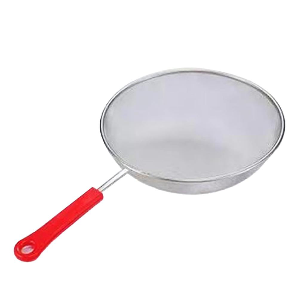 12-20cm Red Handle Mesh Oil Sieve, Oil Residue Spoon, Kitchen Oil ...