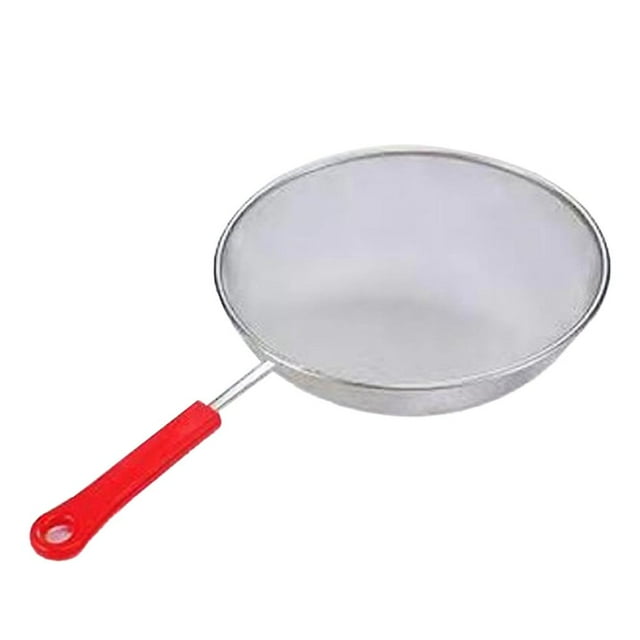 12-20cm Red Handle Mesh Oil Sieve, Oil Residue Spoon, Kitchen Oil ...