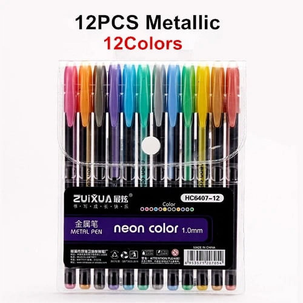 12/24/36/48/Set Colors Gel Pens Set Glitter Gel Pen For Adult Coloring ...