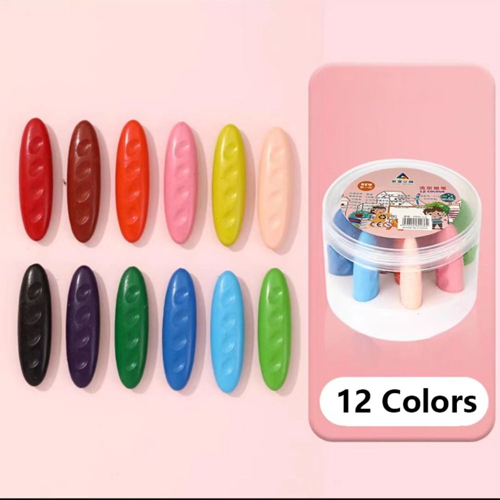 12/24/36 Colors Gift High Quality Peanut Shaped Wax Pencil Plastic ...