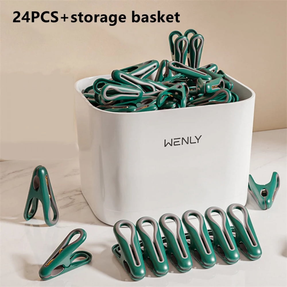 12/24/36PCS Clothespins Dry Sheet Clothespins Home Quilt Hanger Fixed ...