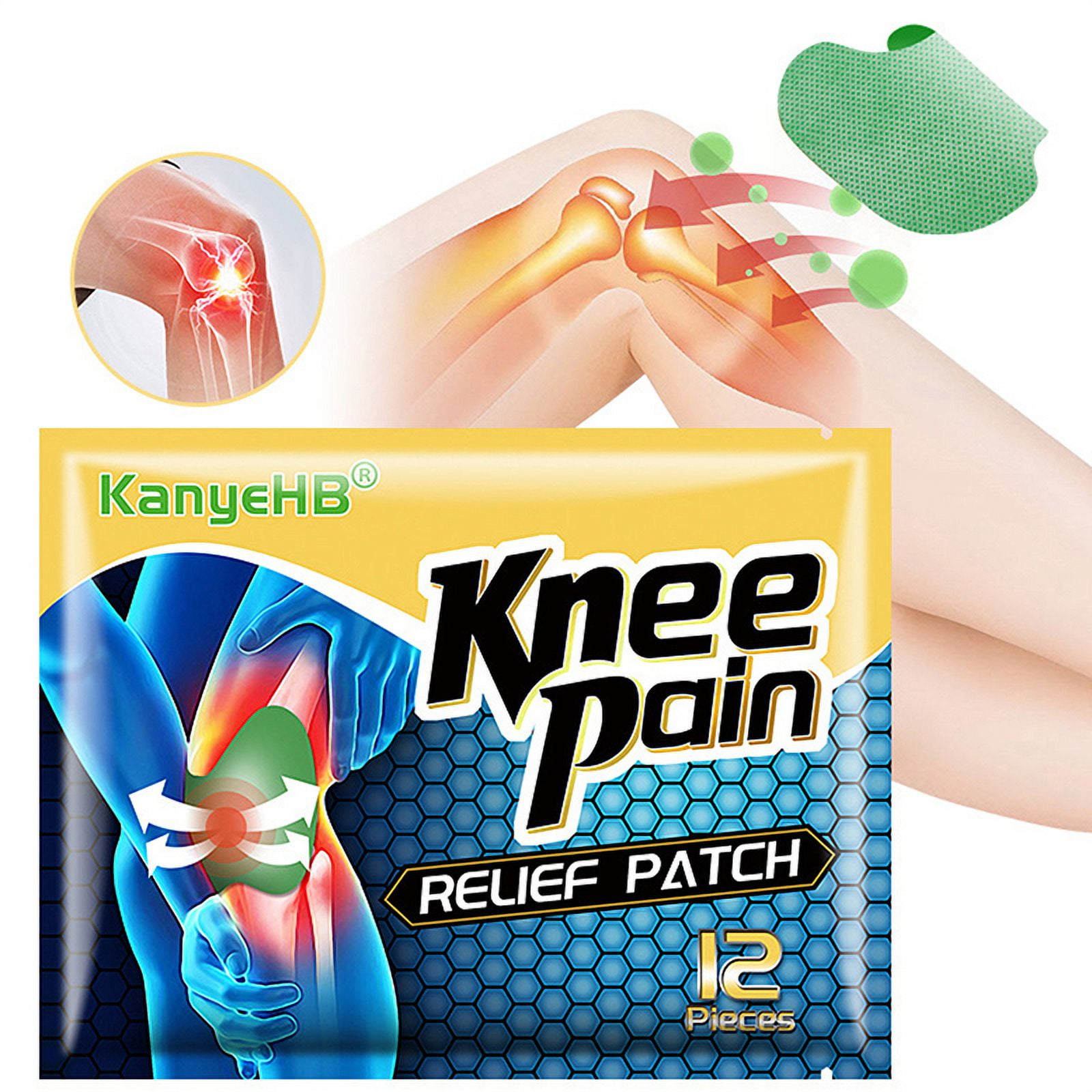 12/24/36PCS Knee Relief Patches Kit Knee joint Pain Plaster Wormwood ...