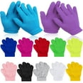 12/24/48/100 Pairs Kids Winter Magic Gloves, Stretchy Full Finger Bulk Children Knitted Gloves ...