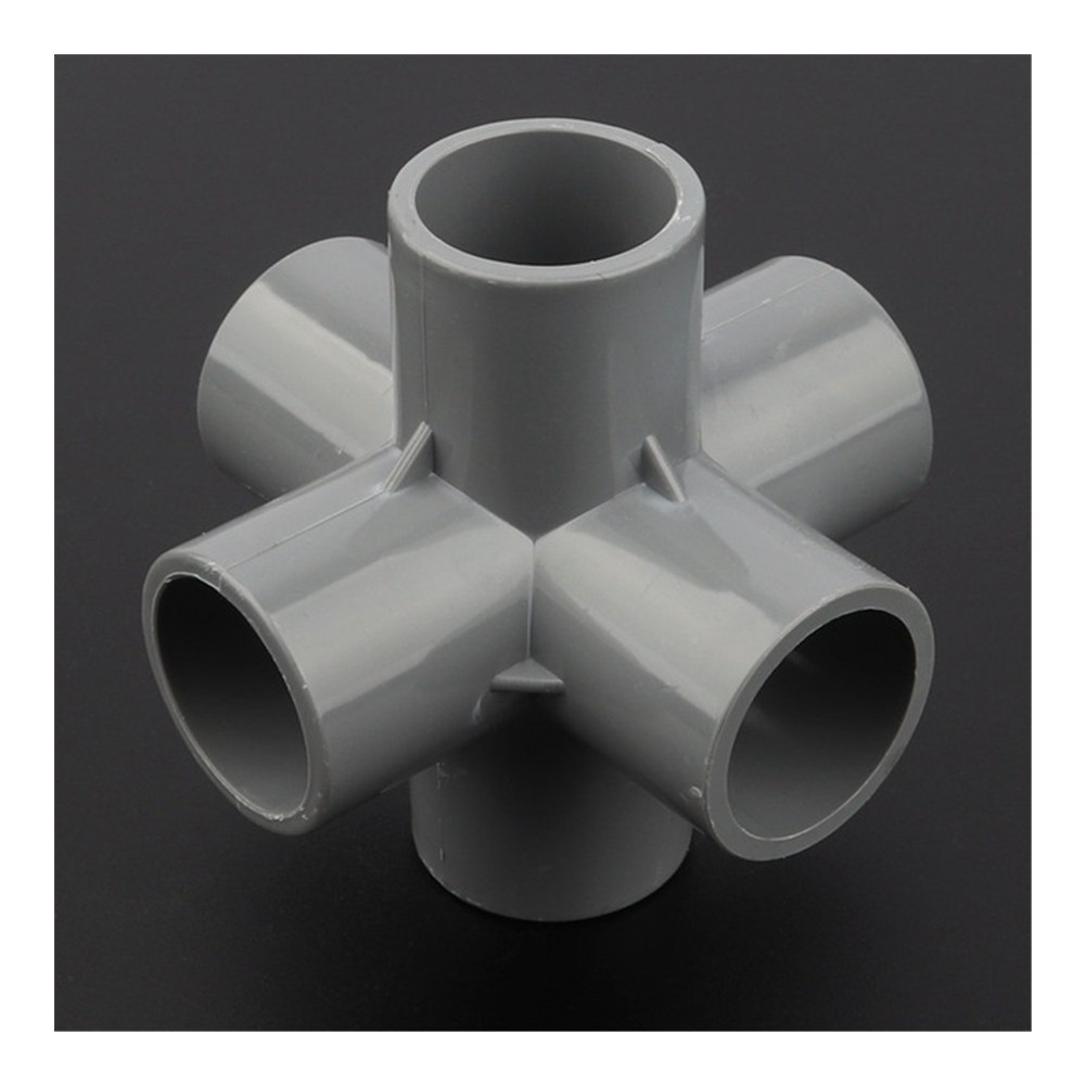 12/24/48pcs lot 20mm PVC Joints 6ways Stereo Water Pipe Connector Drip ...