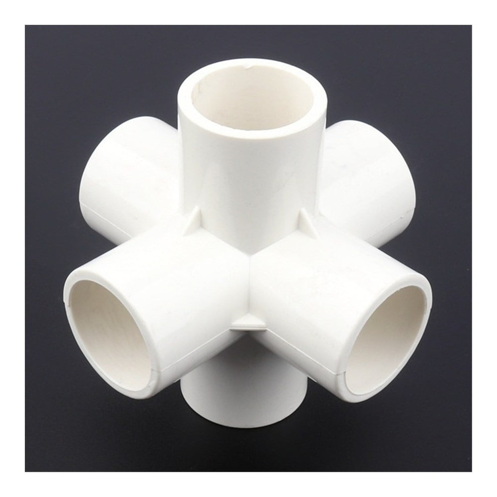 12/24/48pcs lot 20mm PVC Joints 6ways Stereo Water Pipe Connector Drip ...