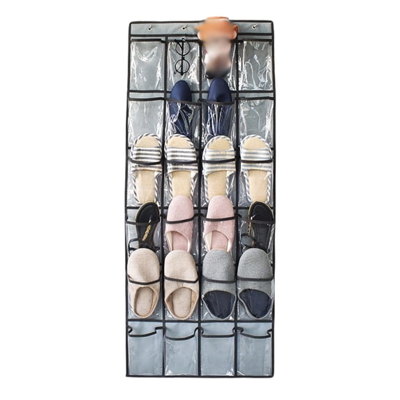 12/24 Grid Over The Door Shoe Organizer Shoe Rack Hanging Shoe ...