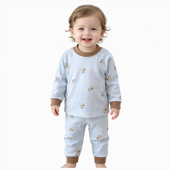 12-24 Months Toddler Kids 2 Piece Ultra Soft Long Sleeve For Toddlers ...